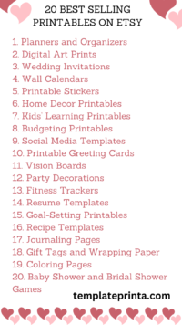 20 Best Selling Printables on Etsy [Update 2024]