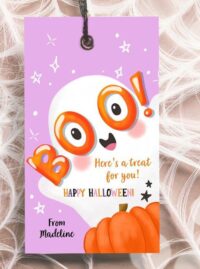 Halloween Gift Tags Free Printable CANVA template