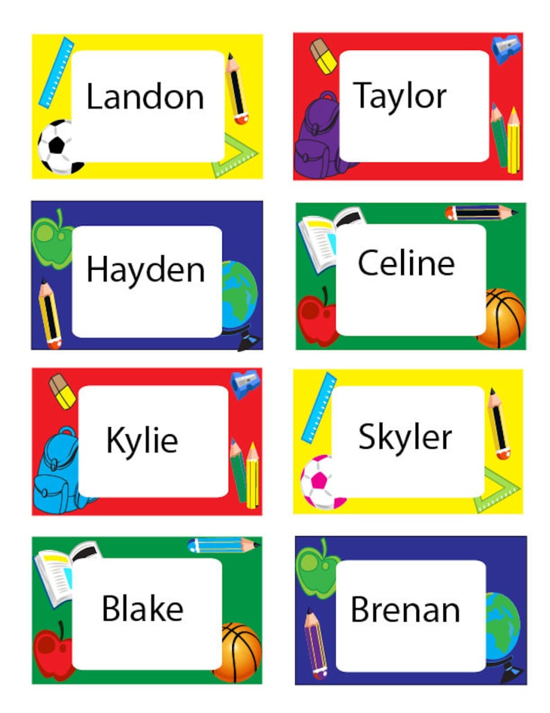 Editable Name Tags Free Printable Canva Template