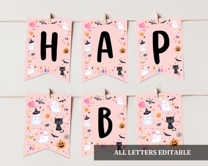 Free Printable Birthday Banner Templates Canva Editable