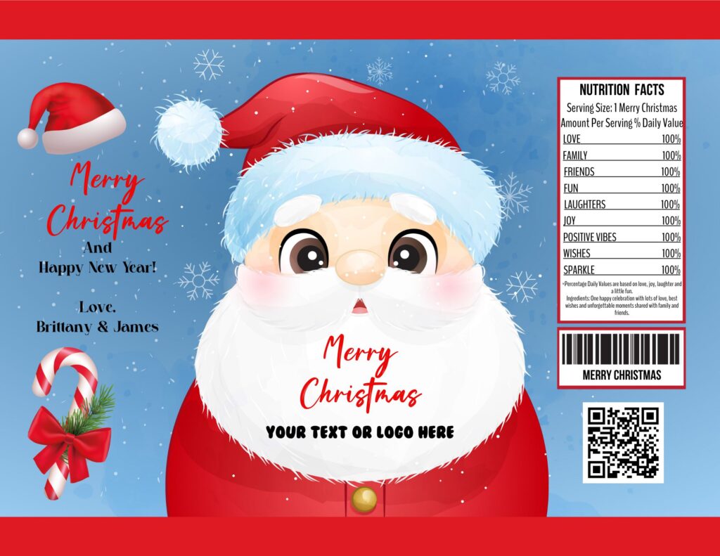 Free Printable Christmas Chip Bag Template - Printables