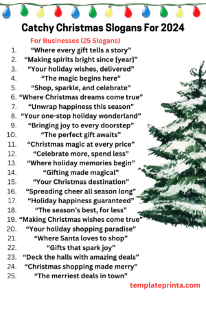 100 Catchy Christmas Slogans to Spark Your Holiday Spirit!