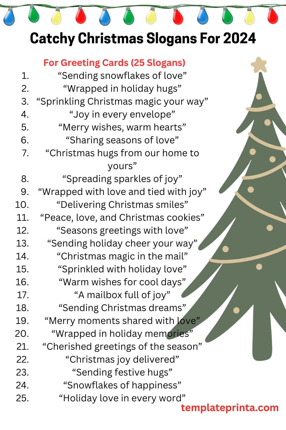 100 Catchy Christmas Slogans to Spark Your Holiday Spirit!