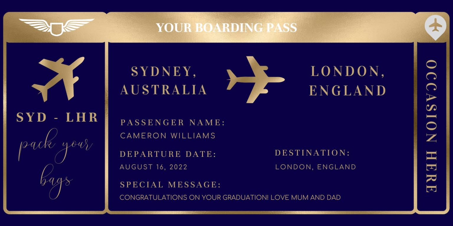 Free Editable Boarding Pass Templates That'll Make Your Events Soar! ️